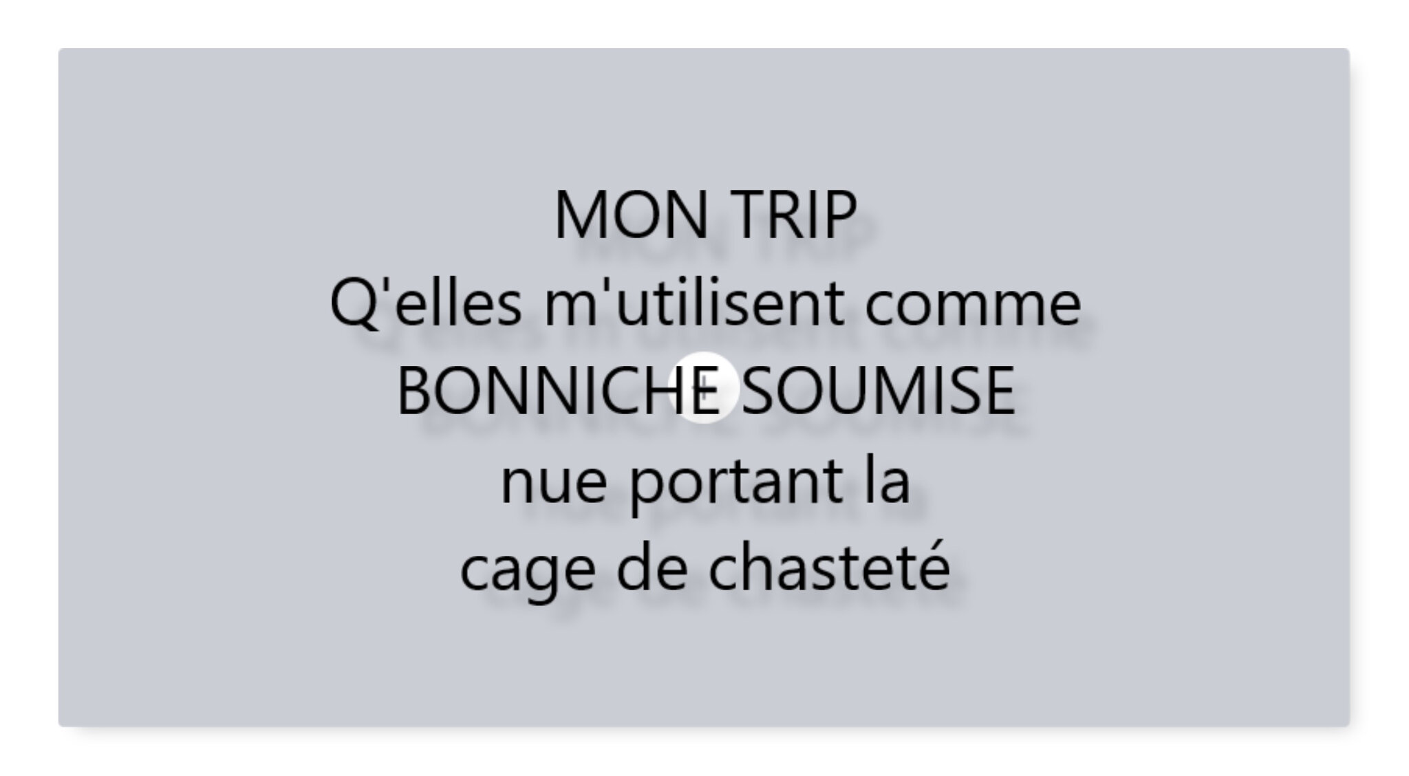 Soumission Fanfan Soumis