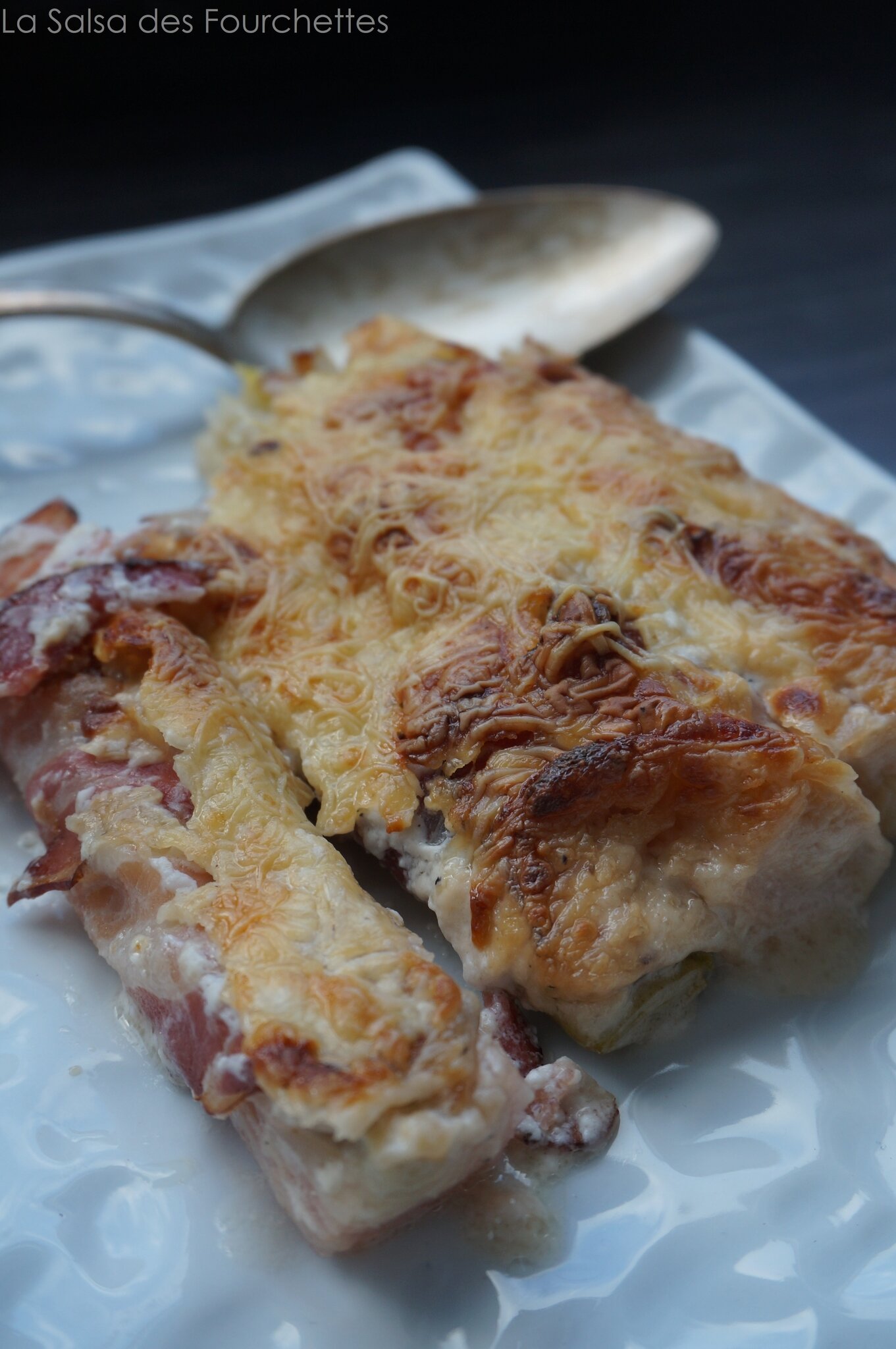 Gratin De Poireaux Au Jambon Cru La Salsa Des Fourchettes