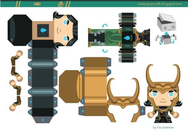 Minecraft Papercraft Thor