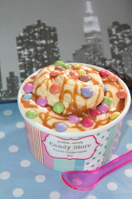 Sundae Vanille Smarties® et Caramel - Mes P'tits Biscuits Gourmands et ...